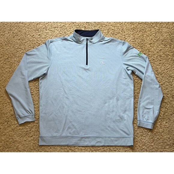 Rhoback | Shirts | Rhoback Riva Light Blue Striped 4 Zip Long Sleeve ...